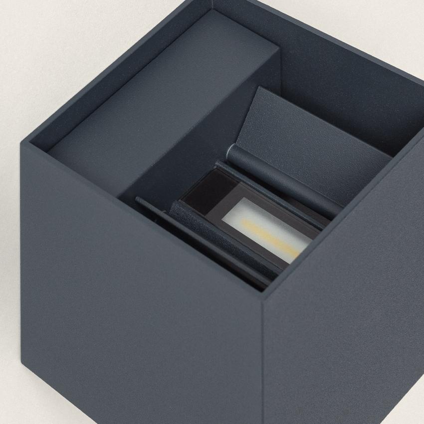 Aplique de Parede Exterior LED 10W Alumínio Iluminação Dupla Cara CCT ...