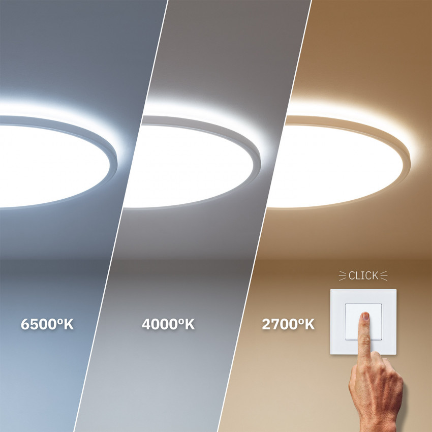 Plafones LED regulables con temperatura de color seleccionable - efectoLED