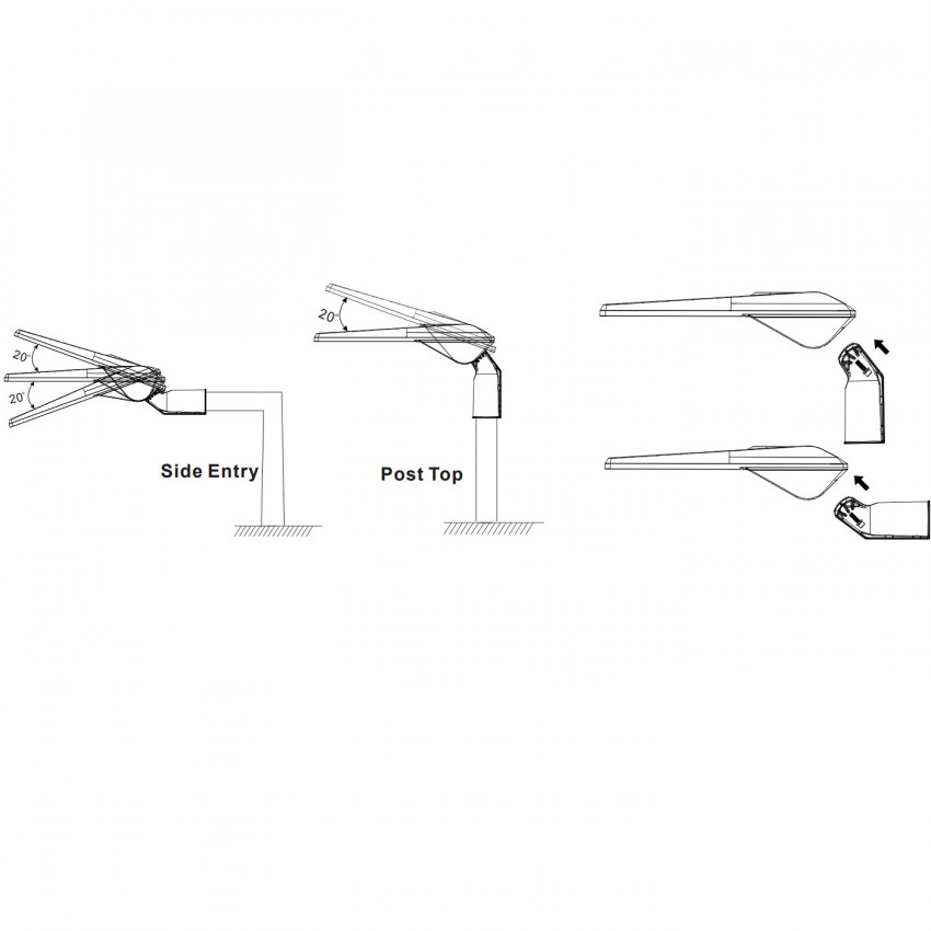 Luminaria LED 90W Infinity Street PHILIPS Xitanium Alumbrado Público - efectoLED