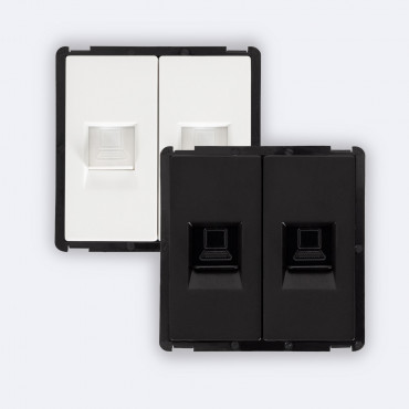 Toma RJ45 Cat 6 Doble Internet Modern - efectoLED