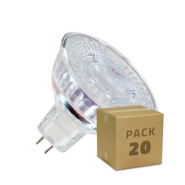Pack Bombillas LED 12V GU5.3 MR16 SMD Cristal 5W (20 un) - efectoLED