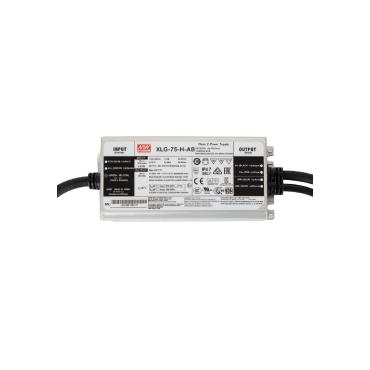 Driver MEAN WELL IP67 100-240V Salida 27-56V 1300-2100mA 75W XLG-75-H ...